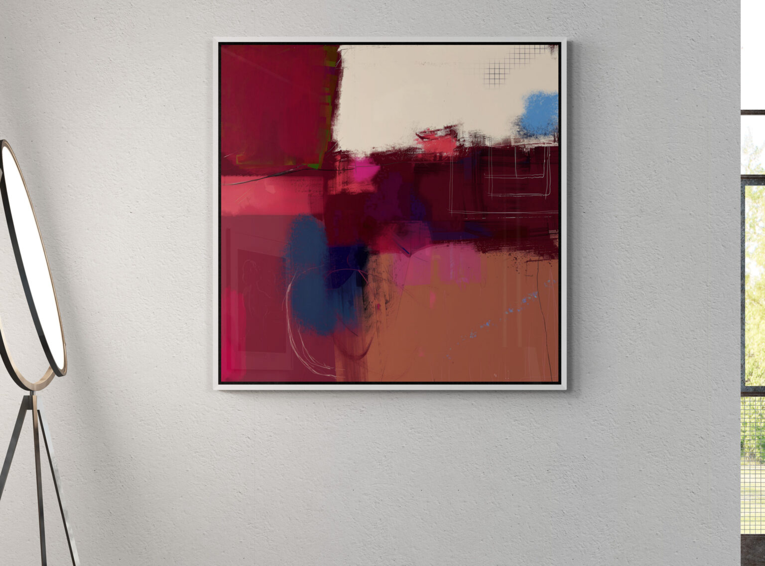 Cherry Red Abstract – JBell Gallery