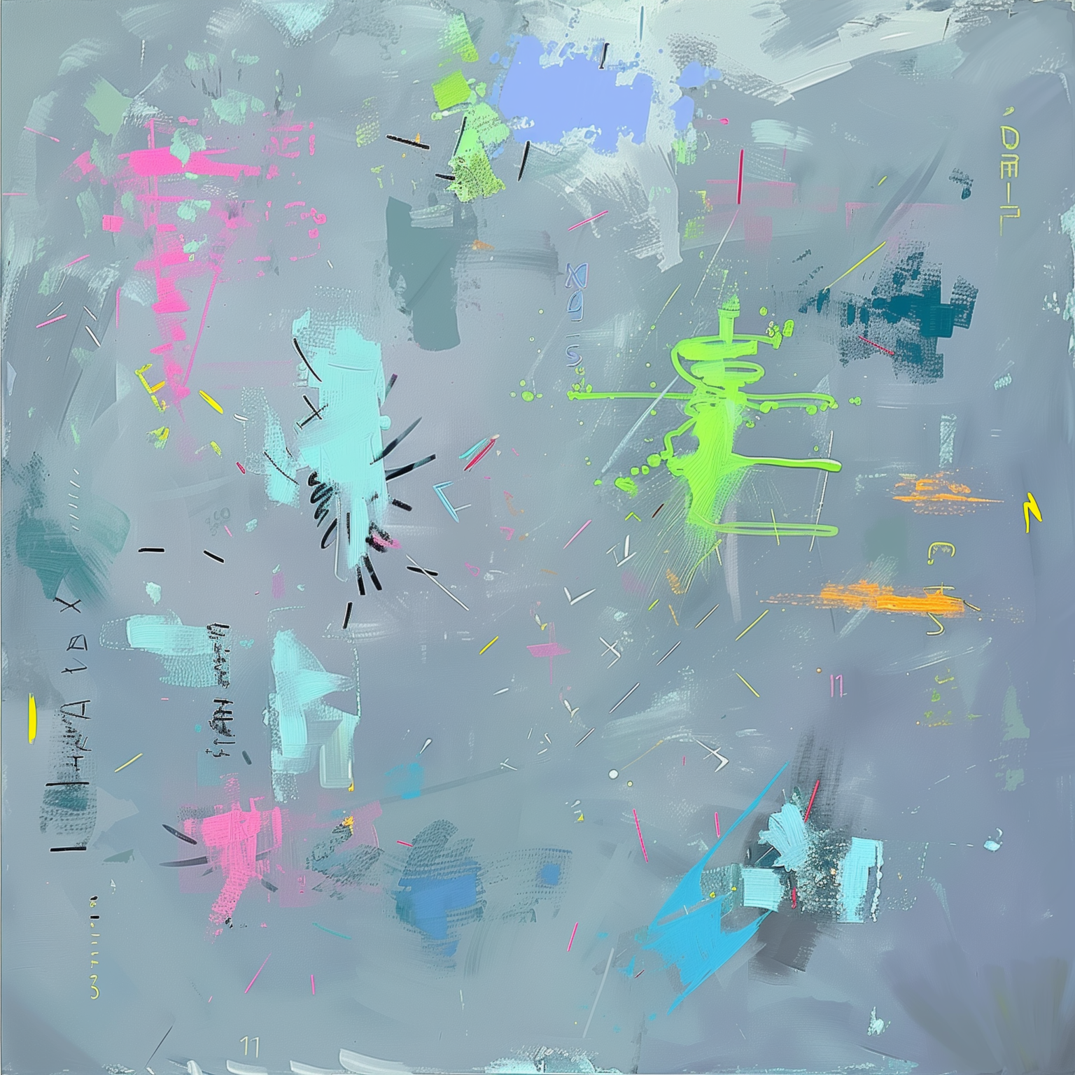 Blue Gray Modern Giclee Print – JBell Gallery