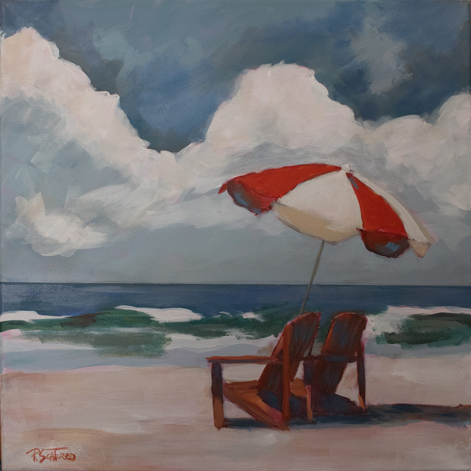 Cherry Red Abstract – JBell Gallery